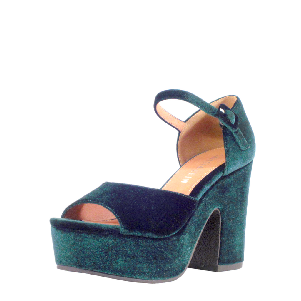 Quill Velvet Platform Heels – Chelsea Crew