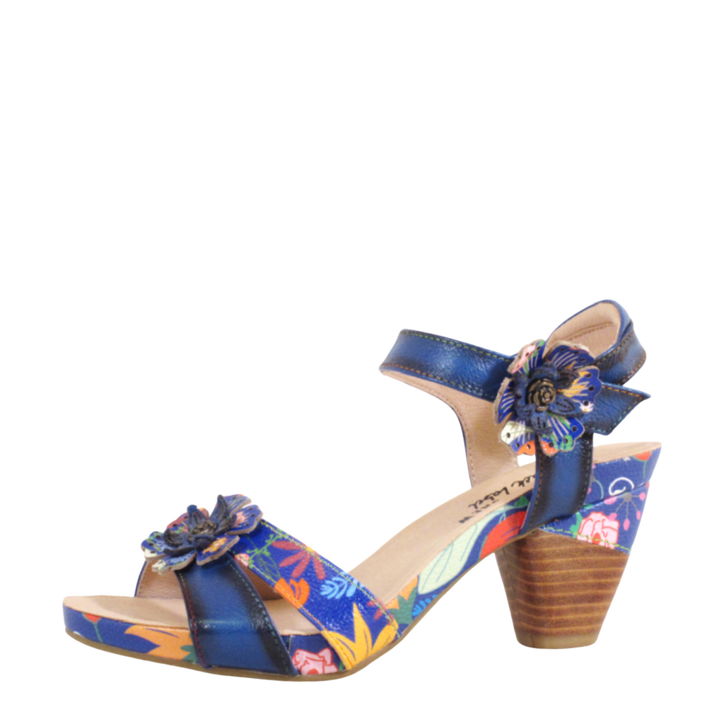 Daphne Retro Floral Heels – Chelsea Crew
